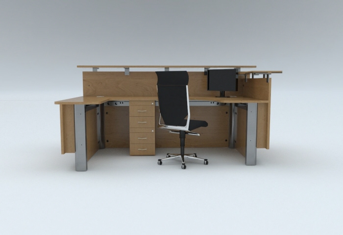 Mackey - Reception Desk by Roberto Araujo at Coroflot.com