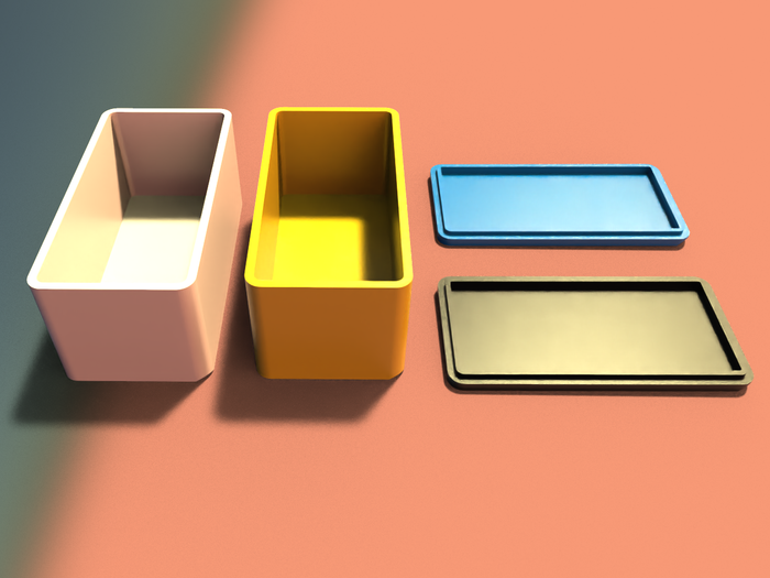 A simple box with a lid - 3D printable by Michael Milano at Coroflot.com