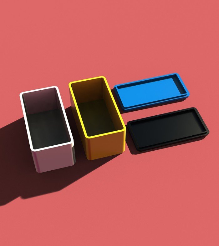 A simple box with a lid - 3D printable by Michael Milano at Coroflot.com