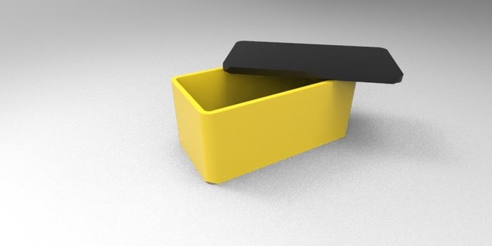 A simple box with a lid - 3D printable by Michael Milano at Coroflot.com