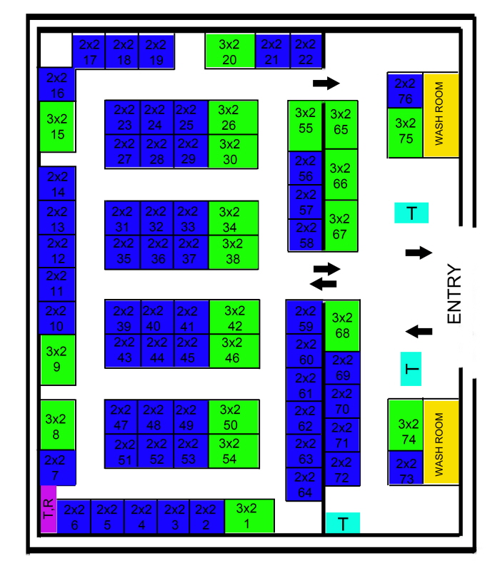 2D Events Stall Map Details by Kash Tandon at Coroflot.com