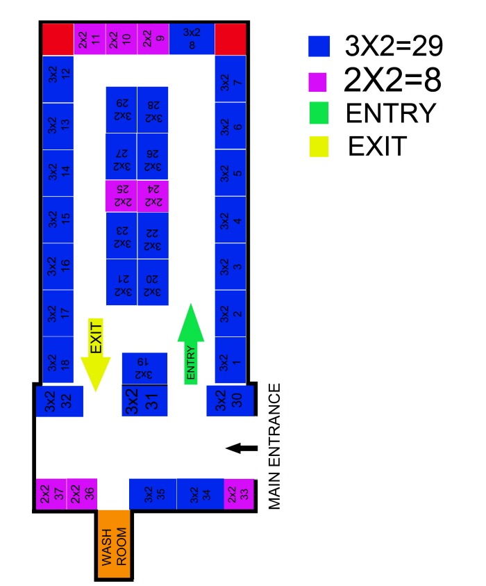 2D Events Stall Map Details by Kash Tandon at Coroflot.com