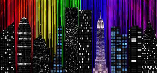 An upload by Emily Meraz on Coroflot: to the project City Scape