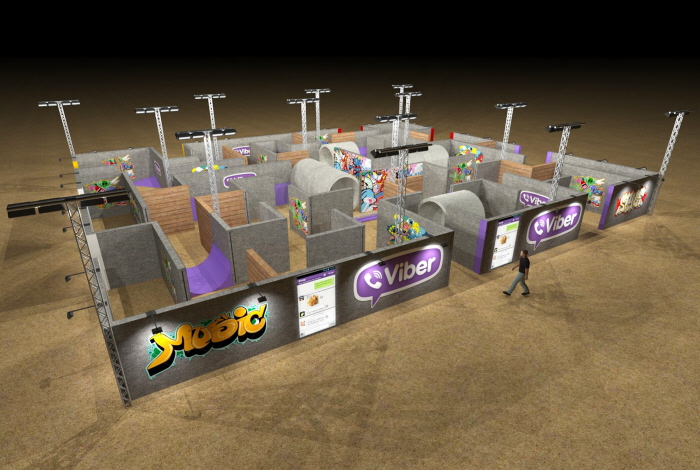 Viber Maze Booth Concept by Julian Ricardo Geronimo at Coroflot.com
