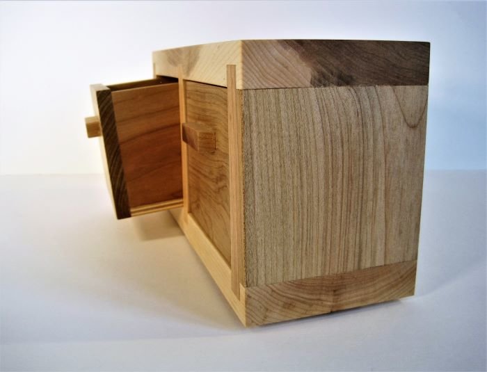 Handcrafted Box with Locking Rabbet, Two-Drawers by Andrew Keinard at ...