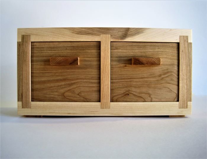 Handcrafted Box with Locking Rabbet, Two-Drawers by Andrew Keinard at ...