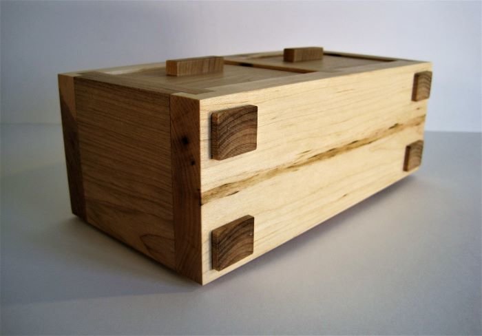 Handcrafted Box with Locking Rabbet, Two-Drawers by Andrew Keinard at ...