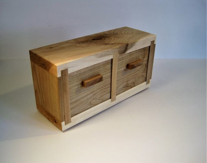 Handcrafted Box with Locking Rabbet, Two-Drawers by Andrew Keinard at ...