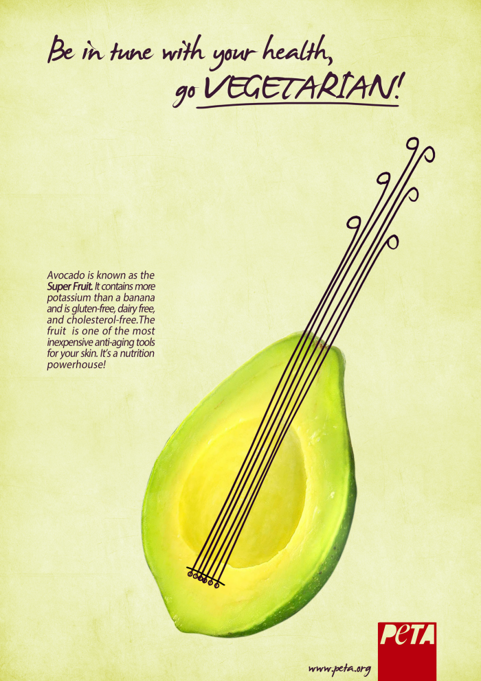 Ad Campaign: PETA Go Vegetarian by Karina So at Coroflot.com