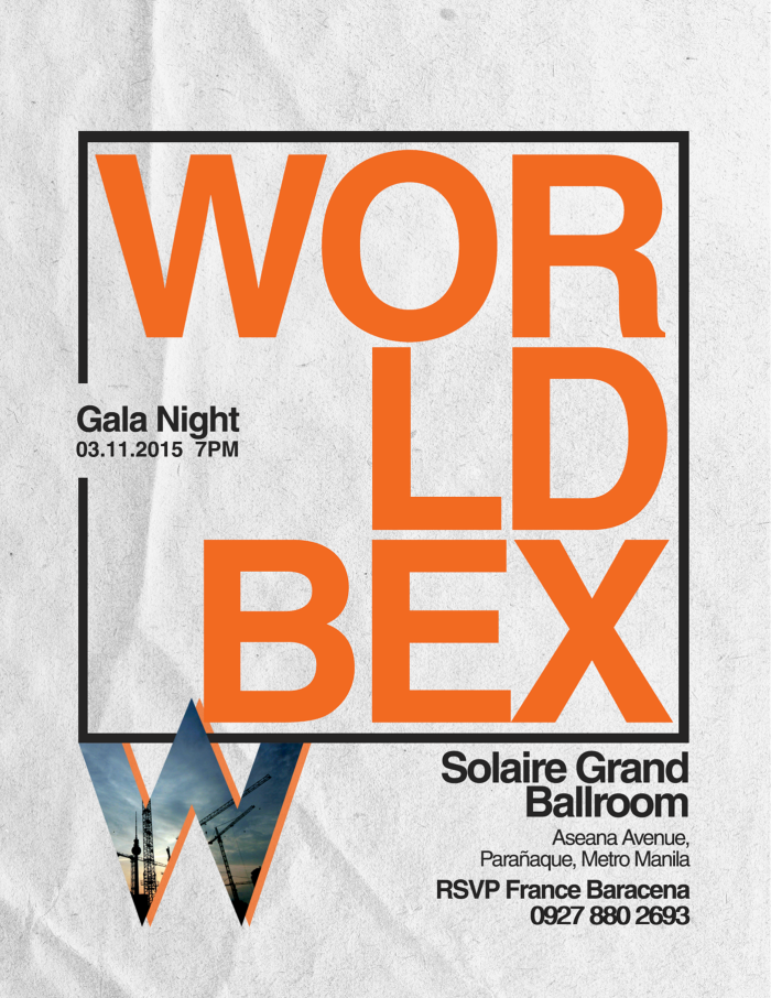 Invitation Design: Worldbex Gala Night by Karina So at Coroflot.com