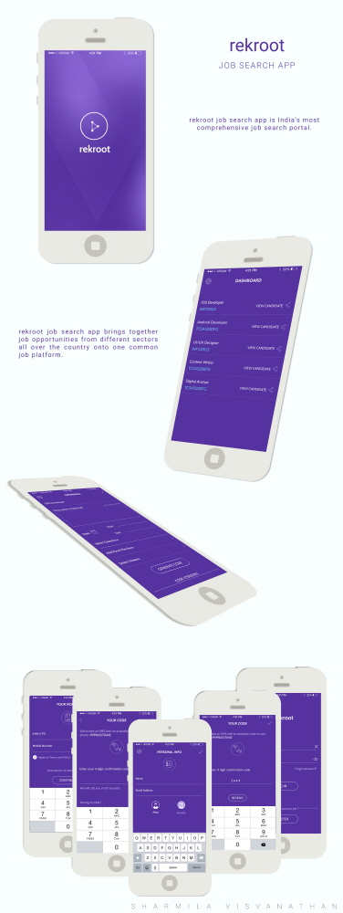 An upload by Sharmila Visvanathan on Coroflot: to the project Mobile App Design