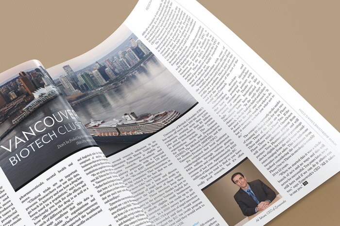 Bio Business magazine design by Katrina T at Coroflot.com