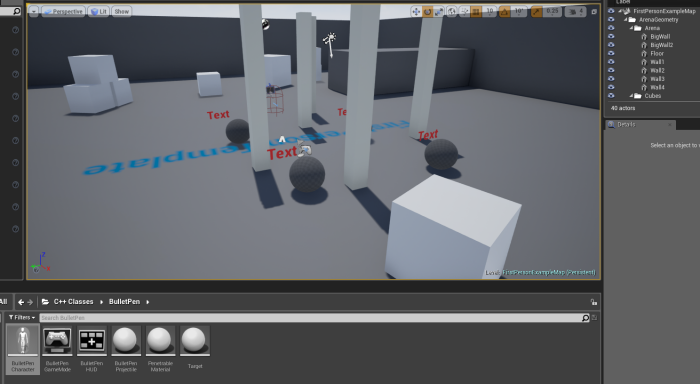 Ue4 C Bullet Penetration By Nicholas Wilkie At