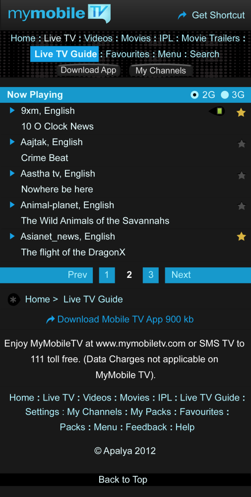 Mobile WAP Sites by Devesh Jagatram at Coroflot.com