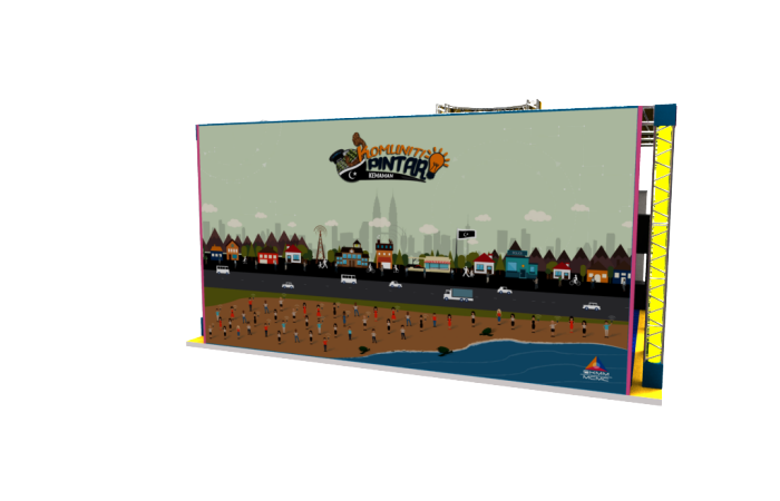 MCMC booth design by T.M. ZULFADLI at Coroflot.com