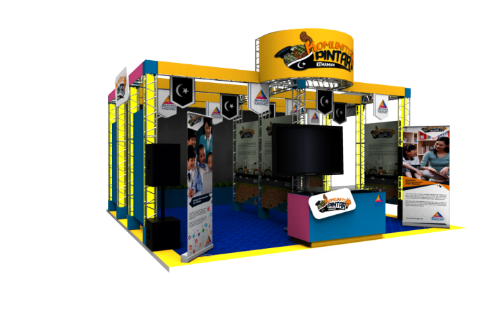 MCMC booth design by T.M. ZULFADLI at Coroflot.com