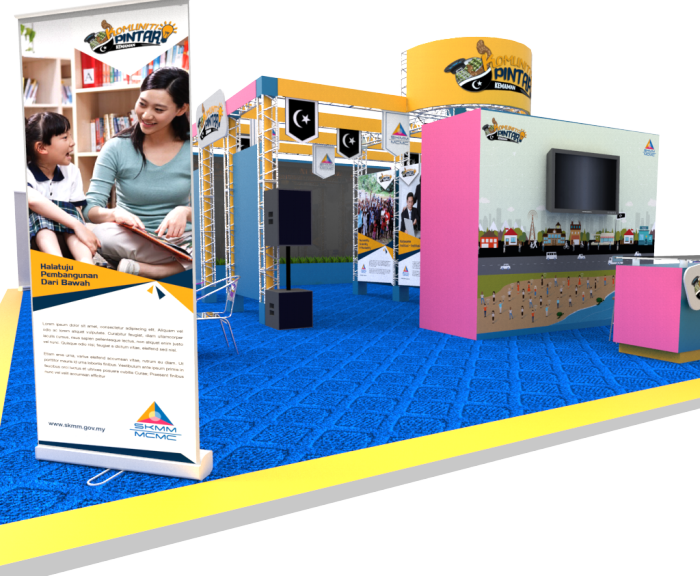 MCMC booth design by T.M. ZULFADLI at Coroflot.com