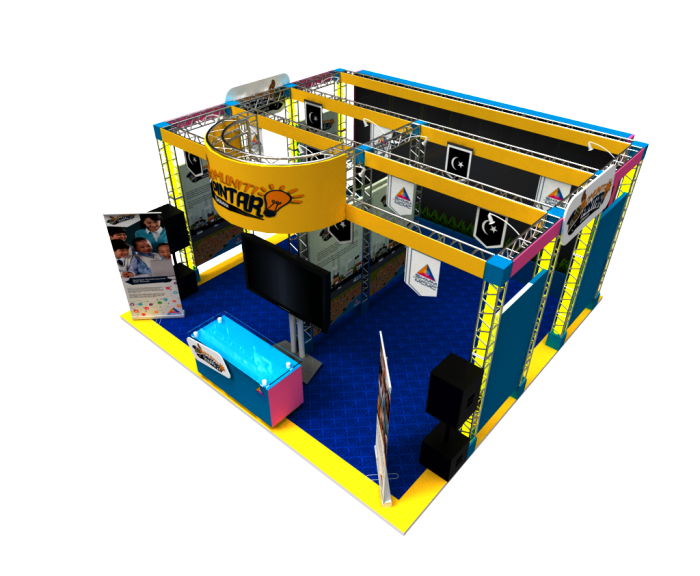 MCMC booth design by T.M. ZULFADLI at Coroflot.com