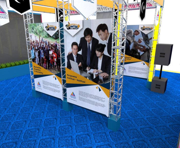 MCMC booth design by T.M. ZULFADLI at Coroflot.com
