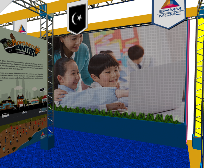 MCMC booth design by T.M. ZULFADLI at Coroflot.com