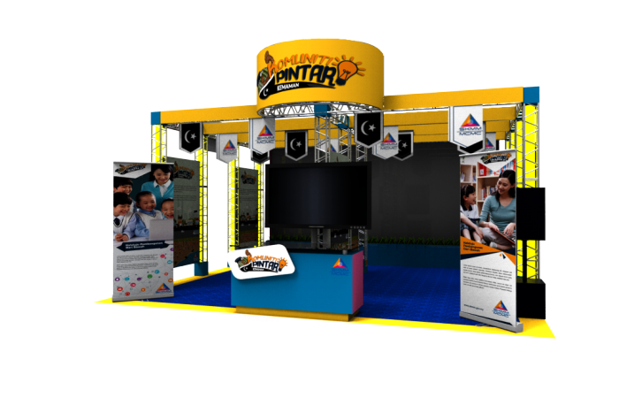 MCMC booth design by T.M. ZULFADLI at Coroflot.com