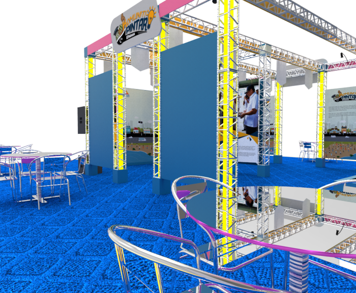 MCMC booth design by T.M. ZULFADLI at Coroflot.com