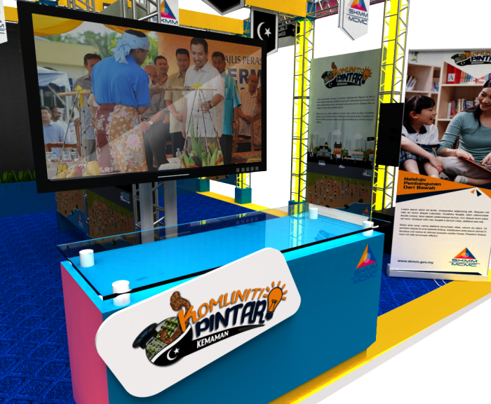 MCMC booth design by T.M. ZULFADLI at Coroflot.com