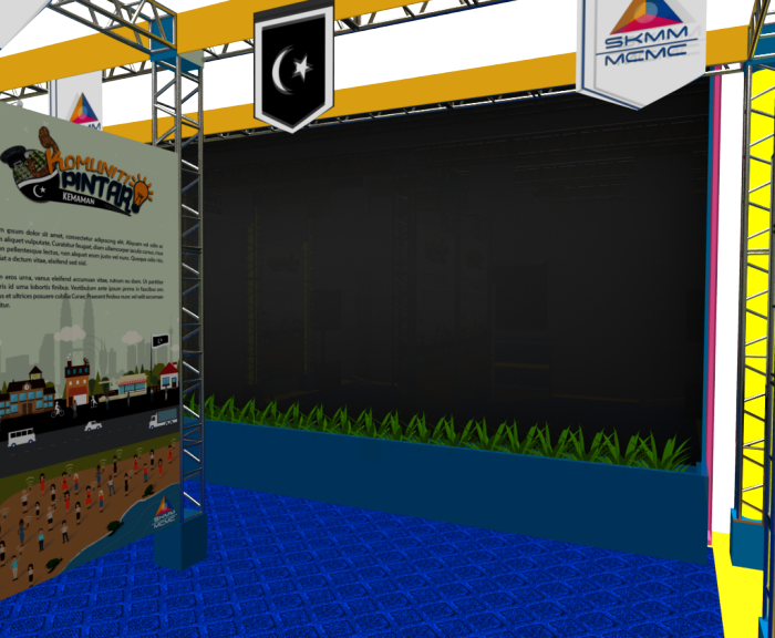 MCMC booth design by T.M. ZULFADLI at Coroflot.com