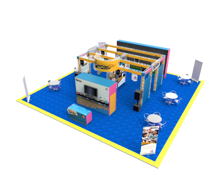 MCMC booth design by T.M. ZULFADLI at Coroflot.com