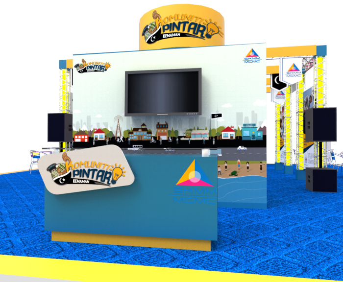 MCMC booth design by T.M. ZULFADLI at Coroflot.com