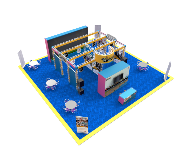 MCMC booth design by T.M. ZULFADLI at Coroflot.com