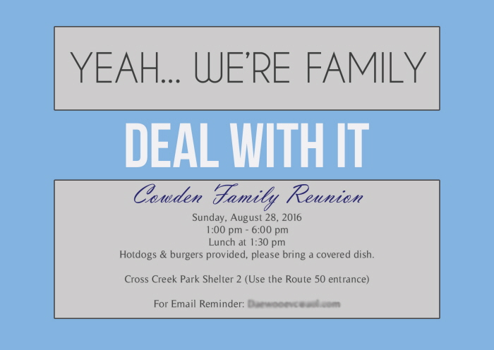 An upload by Eric Cowden on Coroflot: to the project Family Reunion