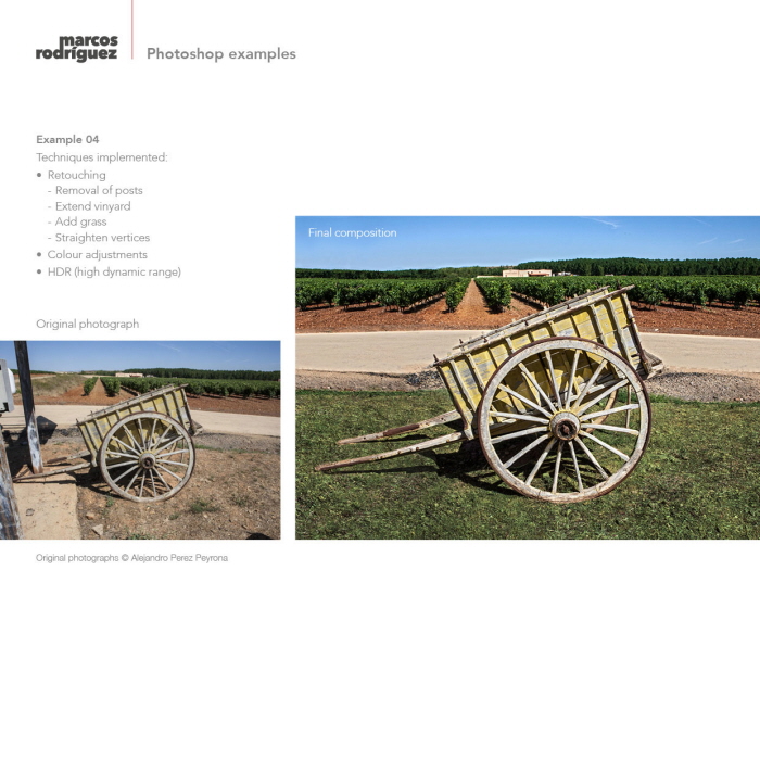 Photoshop examples by Marcos Rodríguez at Coroflot.com