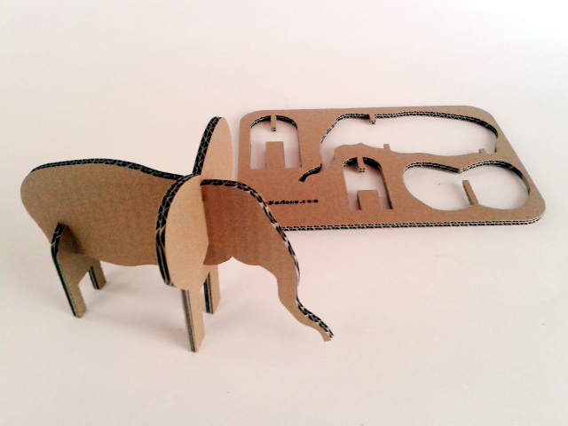 Cardboard toys – Elephant by Janusz Szczurek at Coroflot.com
