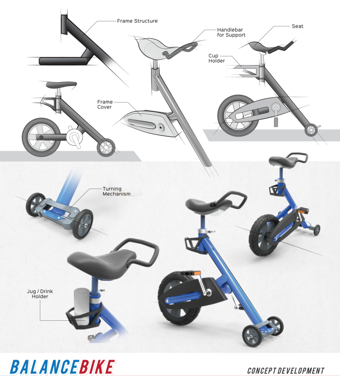 Balance Bike Visual Concepts by Osen Tejada at Coroflot.com