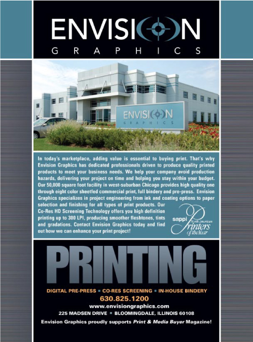 Envision Graphics Magazine Ad by Terri Turner at Coroflot.com