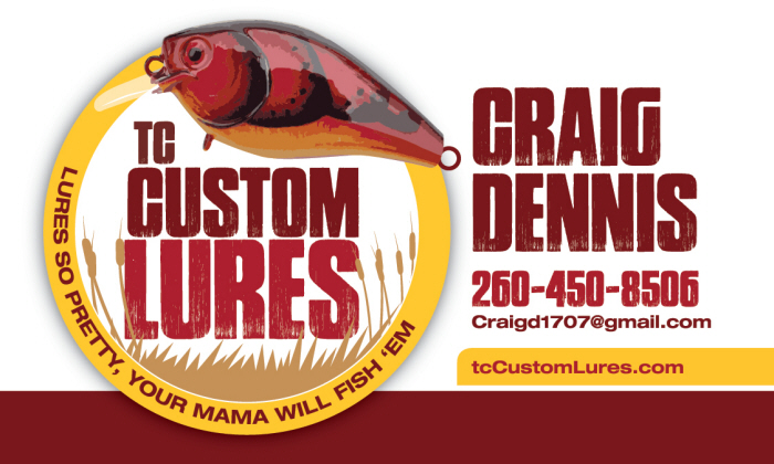 TC Custom Lures: logo design by Amy Keller at Coroflot.com