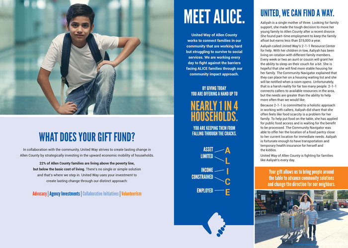 United Way Campaign Brochure by Amy Keller at Coroflot.com