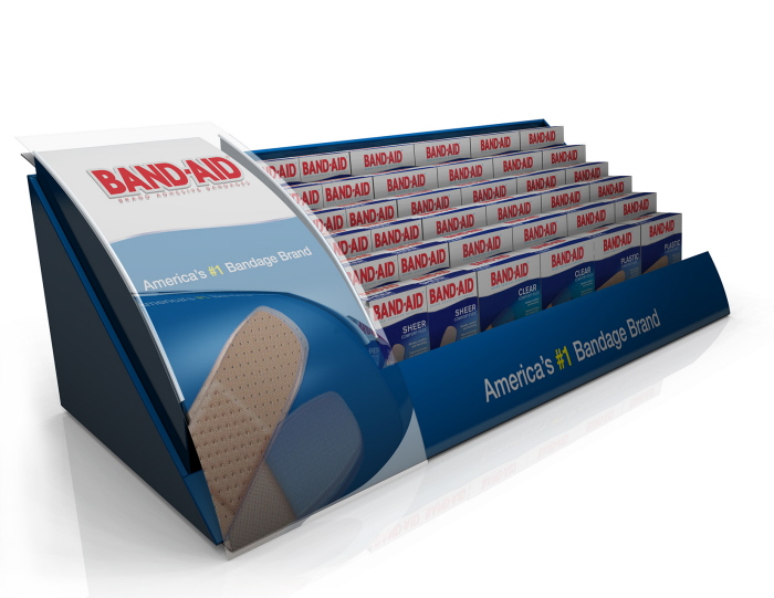 Band-Aid Relaunch Displays by Chad Buske at Coroflot.com