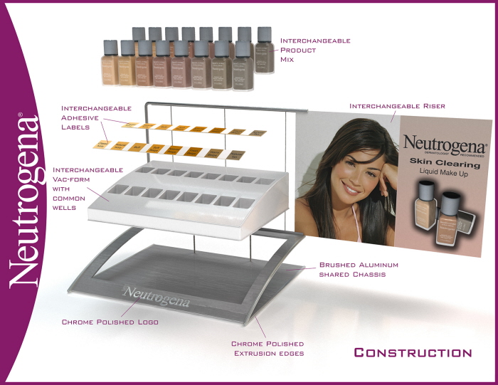 Neutrogena Modular Cosmetic Counter Unit by Chad Buske at Coroflot.com