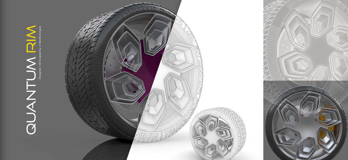 An upload by Jr Neville Songwe on Coroflot: to the project Quantum Rims