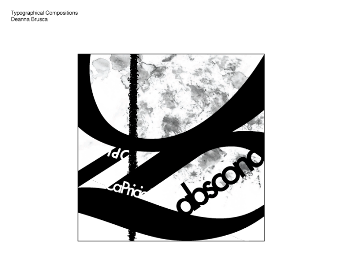 Typographical Compositions by Deanna Brusca at Coroflot.com