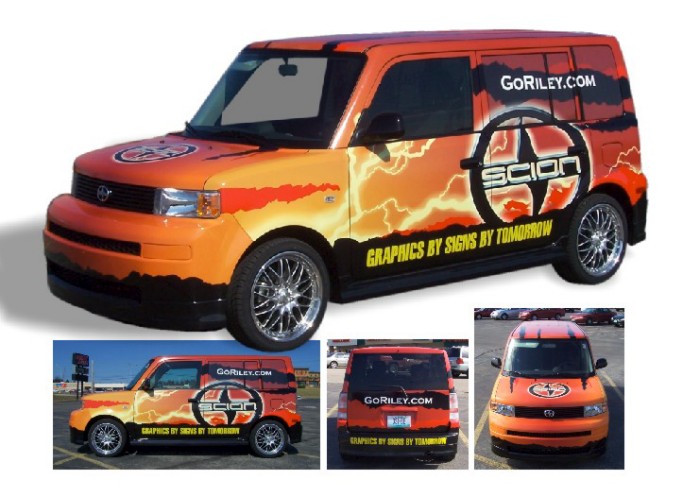 Original vehicle wrap design for local dealership by Craig Russell at ...