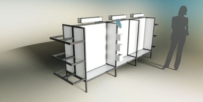 ULTA - Gondola Cosmetic Display by David Cook at Coroflot.com