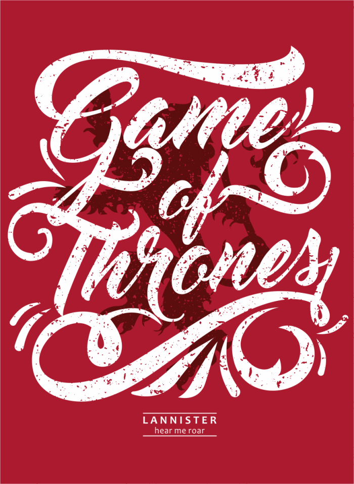 game of thrones typography by Renato Souza at Coroflot.com