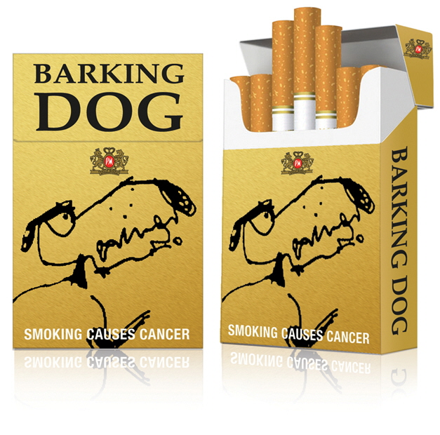 Barking Dog Cigarettes (Philip Morris) by Shane Cruise at Coroflot.com