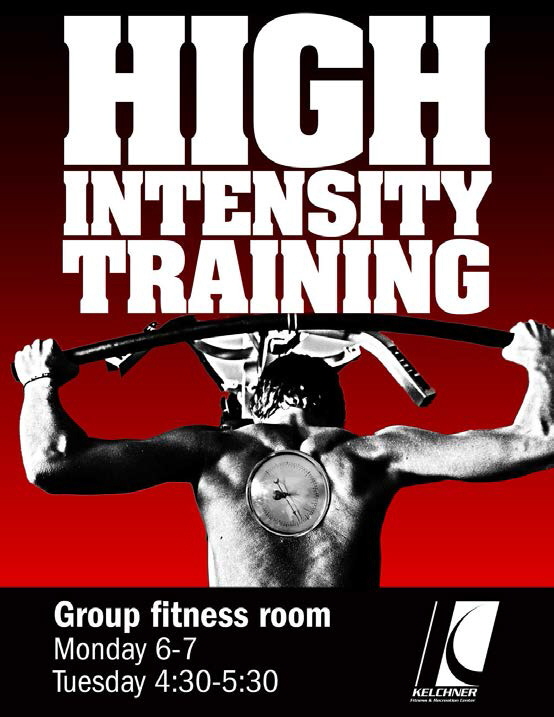 Poster: Kelchner High-Intensity Training by Skylar Wilcox at Coroflot.com