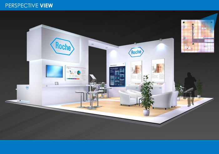 ROCHE Booth design by Dustin Ronald Elman at Coroflot.com