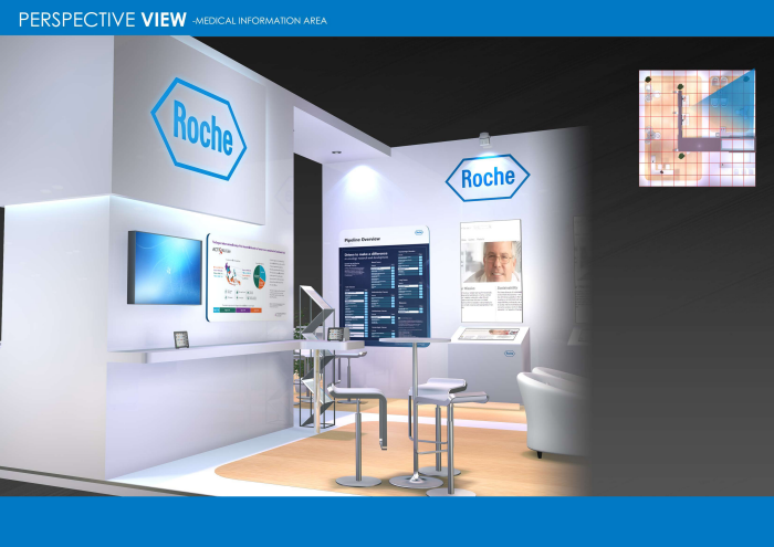 ROCHE Booth design by Dustin Ronald Elman at Coroflot.com