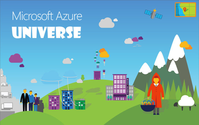 Microsoft Azure Illustrations by Davide Chiello at Coroflot.com